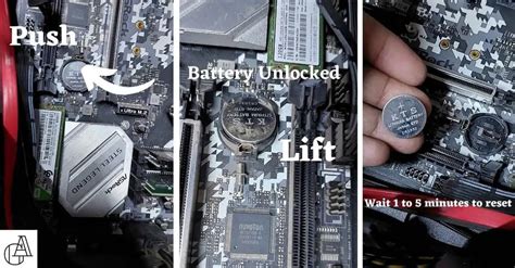 how to remove cmos battery and reset bios on your pc r tech u see