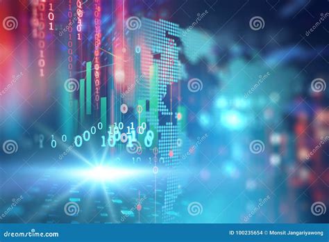 Digital Code Number Abstract Technology Background Stock Illustration Illustration Of Internet