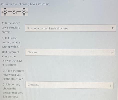 Solved Consider The Following Lewis Structure SSiS Chegg