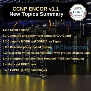 What Is New In CCNP ENCOR V Exam Topics