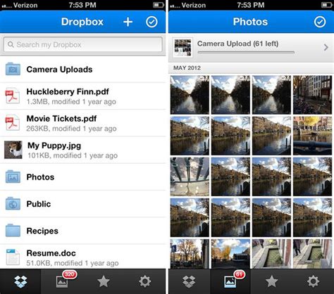 Dropbox Updates Ios App With New Photos Experience And A Shiny New Design Macrumors