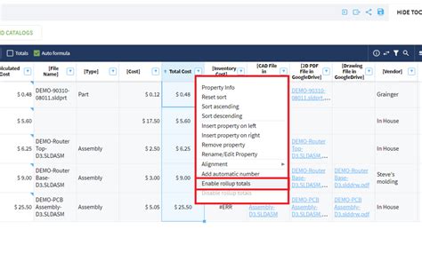 Formulas And Rollups OpenBOM Training Library
