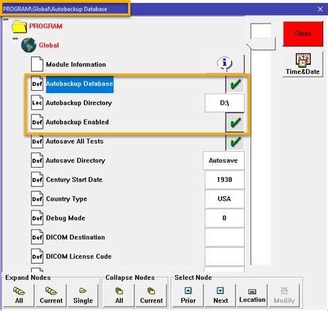 Backup Database Support
