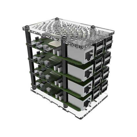 Vilros Raspberry Pi 5 Compatible Cluster Tower Stackable Case