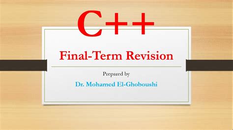 C Programming Final Revision YouTube