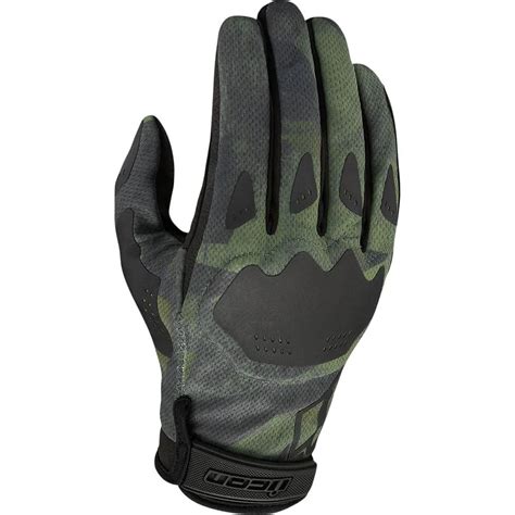 Icon Hooligan Gloves Green Motardinn