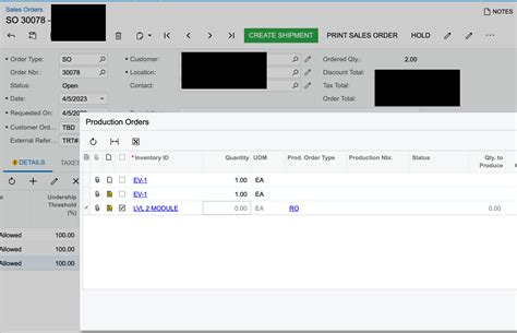 How To Link A Sales Order To A Production Order When The Numbering