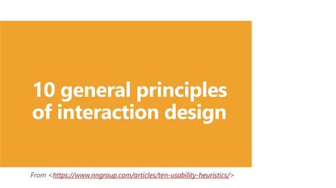 10 Principles Of Interaction Design Ppt