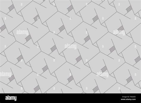 Abstract Boxes Background Modern Technology With Square Mesh Geometric Lines Cube Cell Stock