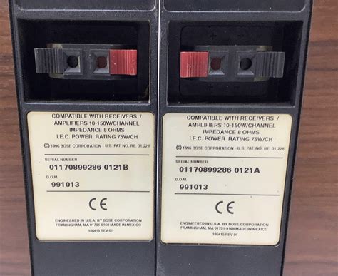 Lot Pair Bose Bookshelf Speakers