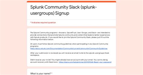 Ben Lovley On Linkedin Splunk Community Slack Splunk Usergroups Signup