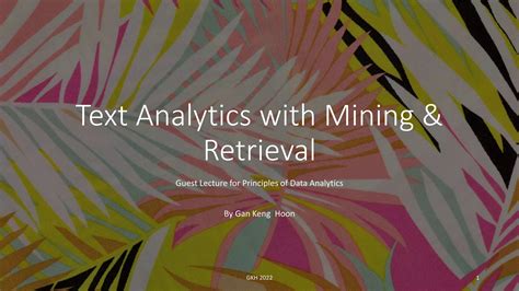 guest lecture for principles of data analytics pdf