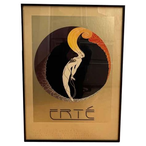 Framed Art Déco Fine Art Bondage Poster By Erté 1970s At 1stdibs