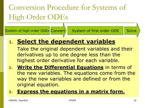 PPT - CISE301 : Numerical Methods Topic 8 Ordinary Differential Equations (ODEs) Lecture 28-36 ...
