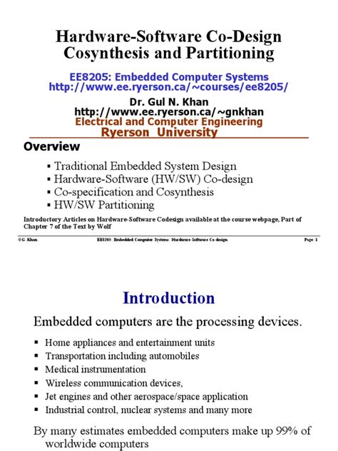 Hardware Software Codesign Download Free Pdf Embedded System System