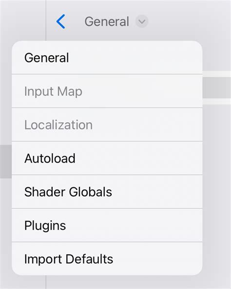 Part Project Settings