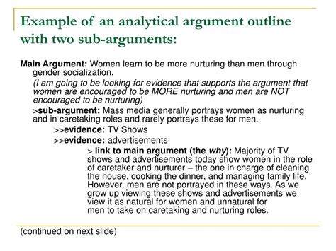 Ppt Crafting A Strong Sociological Argument Analysis And Support