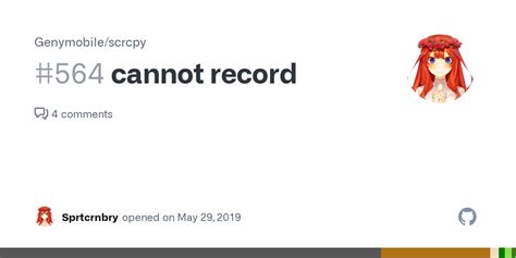 Cannot Record Issue Genymobile Scrcpy GitHub
