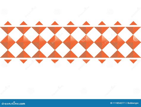 Orange Abstract Geomatic On White Background Convex Rectangles 3d Geometric Pattern Stock