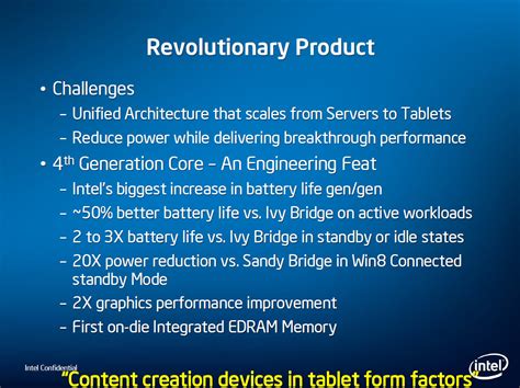 Intel Details 4th Generation Haswell Low Power Architecture