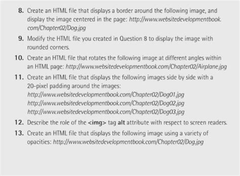 Solved Create An HTML File That Displays A Border Around Chegg