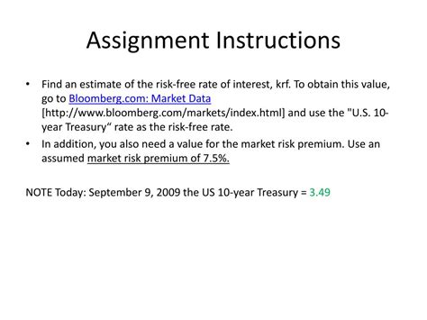 Ppt Assignment Instructions Powerpoint Presentation Free Download