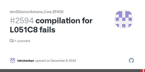 Compilation For L051C8 Fails Issue 2594 Stm32duino Arduino Core