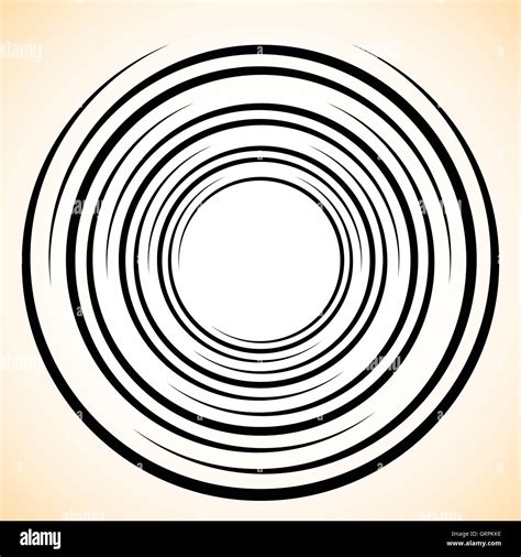 Spiral Vortex Element Concentric Radiating Lines Abstract Graphic Stock Vector Image And Art