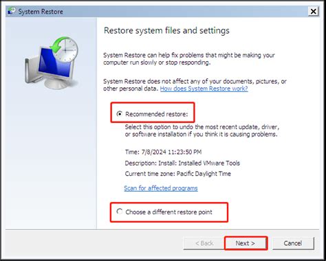 Perform System Restore In Safe Mode On Windows 11107
