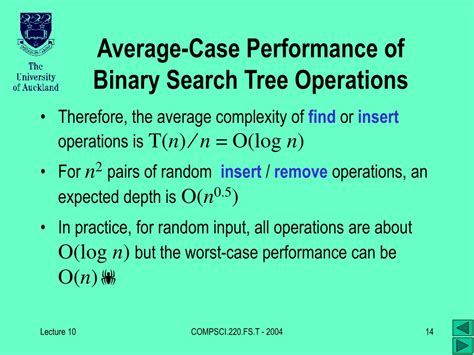 ppt binary search trees operations and performance powerpoint