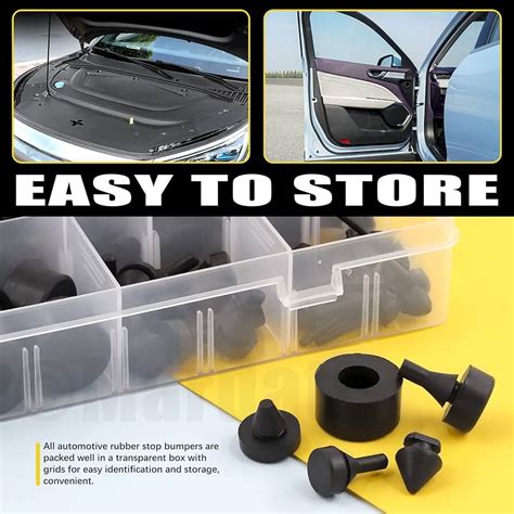 Rubber Bumper Stops 160 Piece Rubber Bumper Assortment Universal
