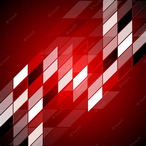 Premium Vector Red Hi Tech Abstract Design Vector Background