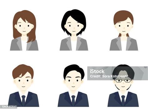 정장에 남성과 여성의 아이콘 플랫 디자인 배경이없는 상체 수트에 대한 스톡 벡터 아트 및 기타 이미지 수트 아바타 여자 Istock
