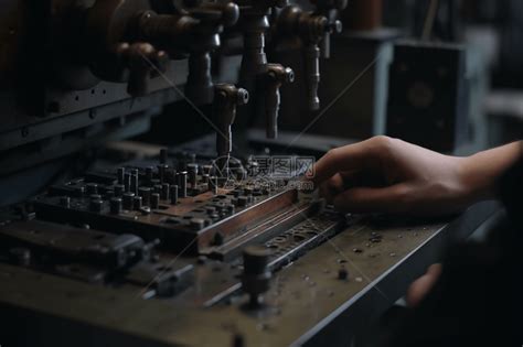 操作员在机器上操作图片素材 正版创意图片600042264 摄图网