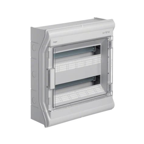Hager Ve218l 36 Way Pvc Surface Mount Din Rail Db Board Ip55