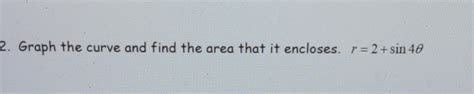 Solved Sketch The Curve With The Given Polar Equation Chegg
