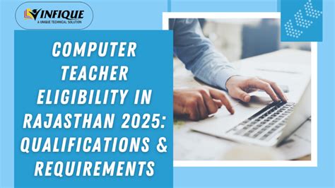 Upcoming Computer Teacher Vacancy In Rajasthan 2025 Infique Classes
