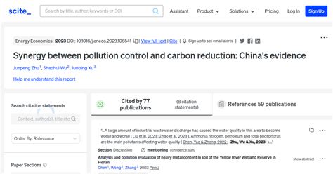 Synergy Between Pollution Control And Carbon Reduction Chinas Evidence