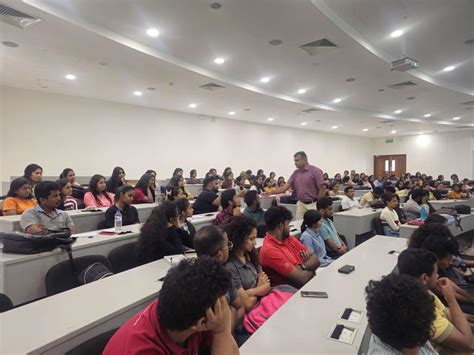 faculty of science hosts insightful session in collaboration with slaas nsbm