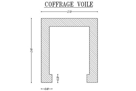 2d Design Of Wall Formwork Details In Autocad Drawing Cad File Dwg File Cadbull
