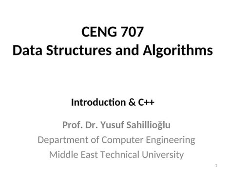 Introduction To Data Structure And Algorithm Ppt