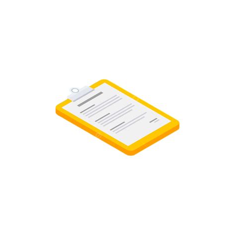 Clipboard Isometric Right View Icon Vector Isometric Agreement Isometric Clip Vector Agreement