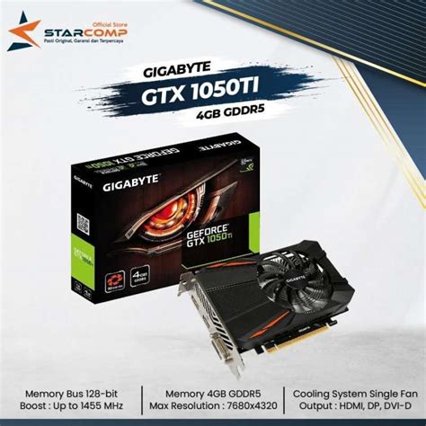 Jual VGA Gigabyte GeForce GTX TI GB DDR GTX TI Di Seller Starcomp Semarang Sumurboto