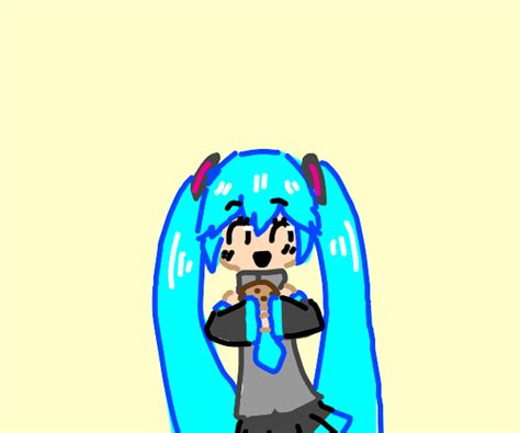Hatsune Miku Eats Pie Drawception