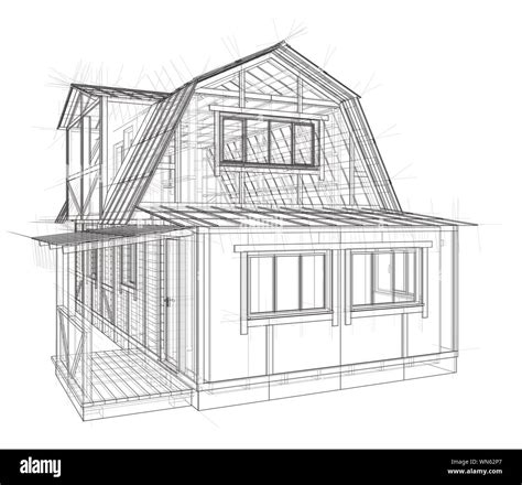 Half Timbered House Facade Design Stock Vector Images Alamy