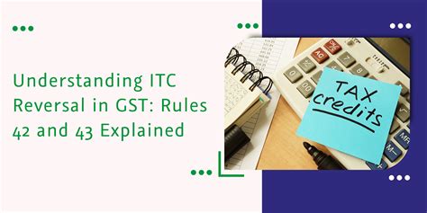 Rule Of CGST SGST ITC Reversal Under GST With Example