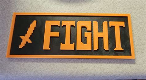 Undertale Fight Button Pixelgenau Von Cyberskunkstudios Makerworld