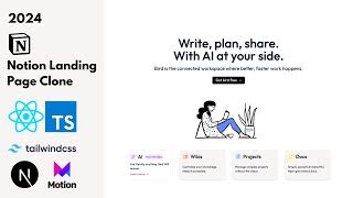 Next Js Tailwind CSS And Framer Motion Creating A Notion Landing Page SynthMind