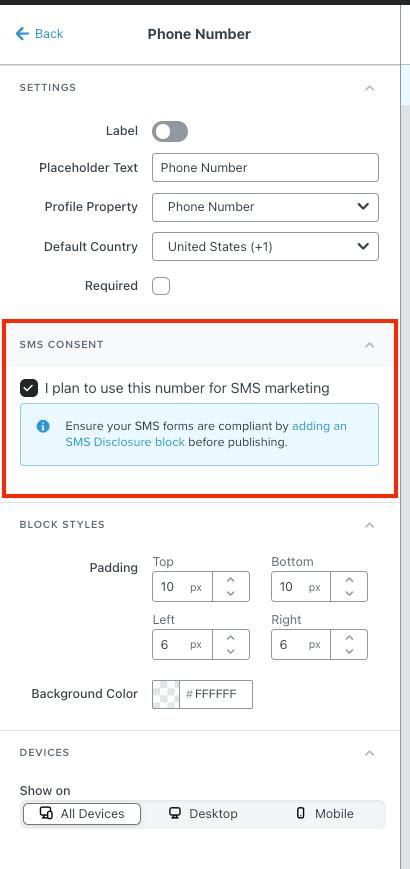 Collect Phone Numbers From A Form And Send A Text To Them Klaviyo