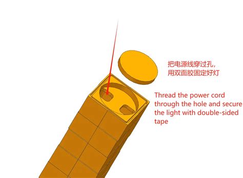 Led Lamp 001 《minecraft》 Torch Lights 《我的世界》火把灯 Free 3d Print Model